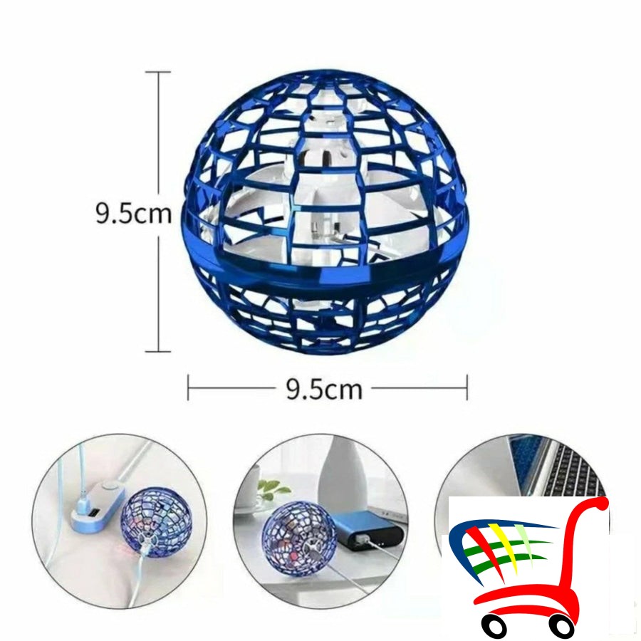 DRON Leteca svetleca lopta - DRON Leteca svetleca lopta - BumBum Shop