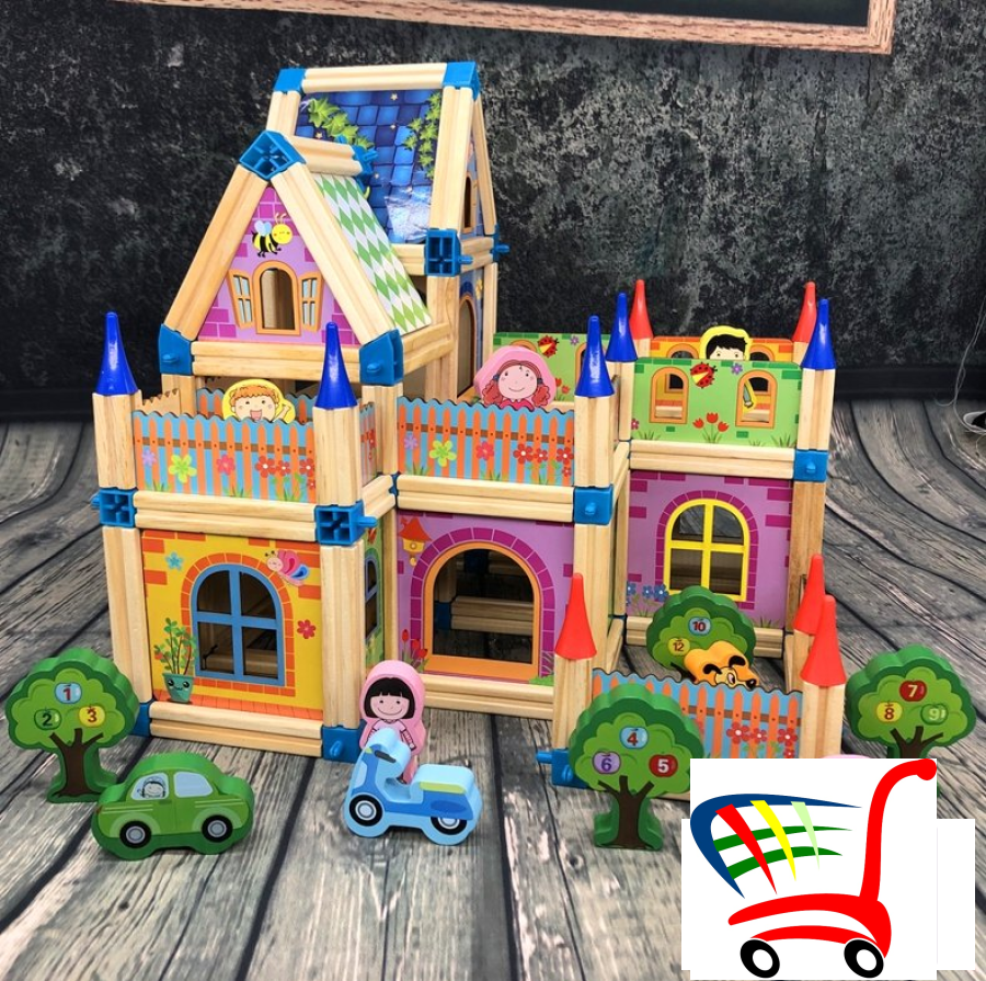 Drvene kockice (Odlican set) - Drvene kockice (Odlican set) - BumBum Shop